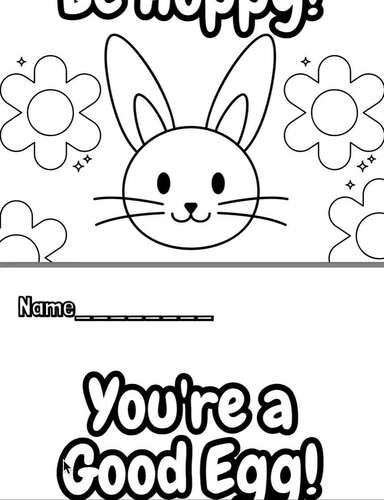 Cute and Simple Spring Coloring Pages- Great For Young Learners and ...