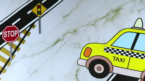 Taxi Cab Cut and Paste Craft by Simple Mom Project | TPT
