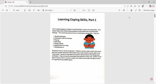 Learning Coping Skills, Part 1 by Fit Minds | TPT
