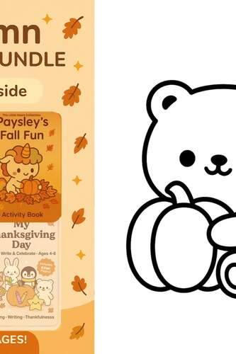 Fall Autumn Mega Activity & Coloring Pages Bundle (78 Pages ...