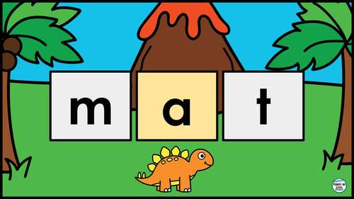 Dinosaur CVC Phonics BUNDLE | Digital & Worksheets | Google Slides ...