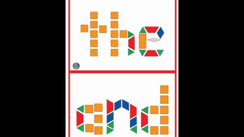 Fry First 200 Sight Words Pattern Block ELA Activity Mats | TPT