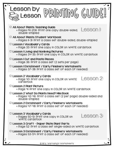 All About Plants Complete Unit - KINDER SCIENCE #3 by Mrs Wernsings ...