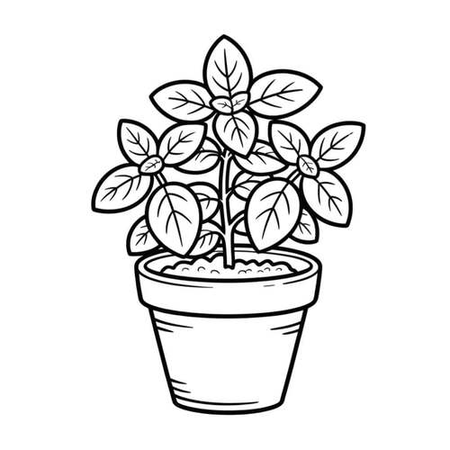 Plants & Flowers Coloring Pages | 60 Printable Botanical Coloring Sheets