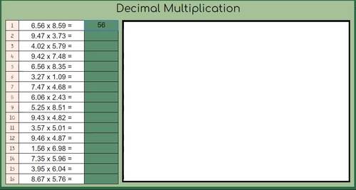 Inspirational Quote Decimal Multiplication Pixel Art Mystery Reveal