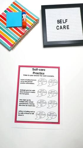 Self-Care - Mental Health Lesson by Heart and Mind Teaching | TPT