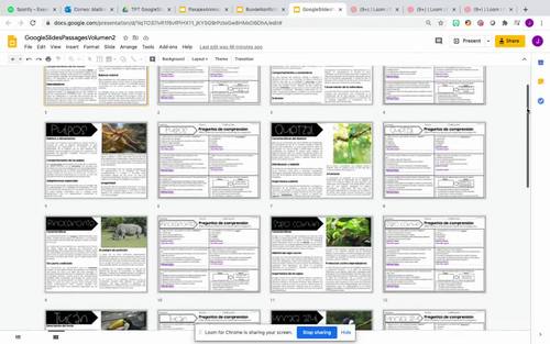 Textos Informativos Animales A-Z Set 2- Spanish Nonfiction Google Slides