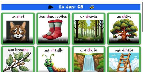 Le son CH (DIGITAL ACTIVITIES, workbook, vocabulary, reader, and more...)