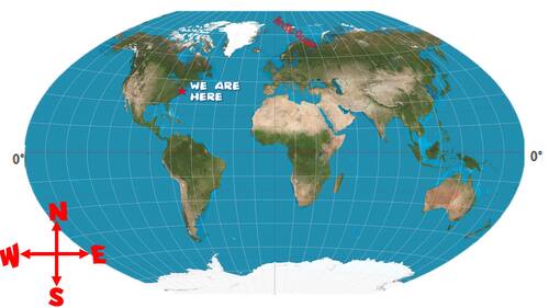 Continents, Oceans, Latitude/Longitude highly animated visuals with sound