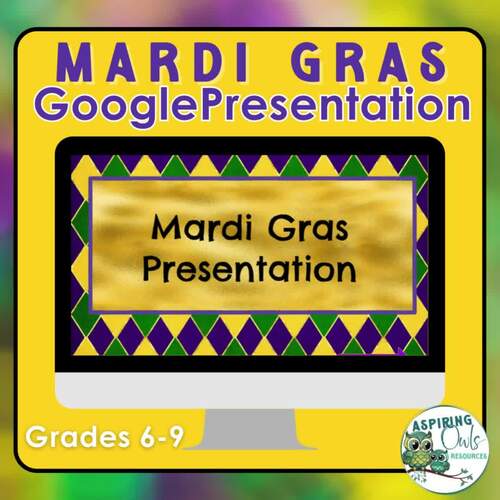 Mardi Gras Interactive Presentation Close Reading Activity | TPT