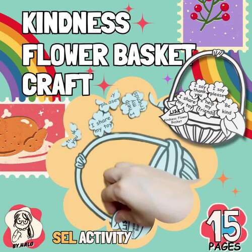 Kindness Flower Basket Craft | Spring SEL Activity for Kids by Halo ...