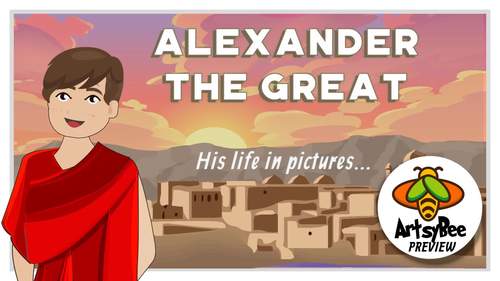 35 Life of Alexander the Great in Ancient Greece clip art images set