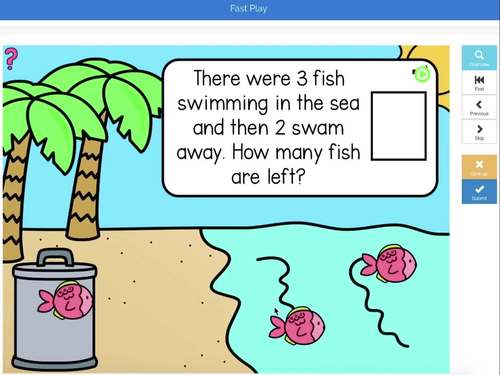 Subtraction Word Problems to 10 - Digital Task Cards - Boom Cards