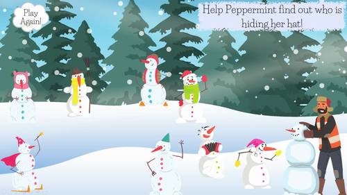 Snowman's Missing Hat- Interactive PowerPoint Game | TPT