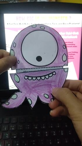 How Big Is My Monster? SEL Fold-Out Problem Solving | Emotional awareness