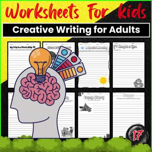 Creative Writing Worksheets for Adults by Lib Anatomy school | TPT