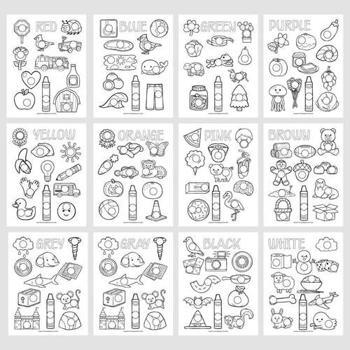 Dot the Colors Black & White Activity Pack, Do-A-Dots Worksheets ...