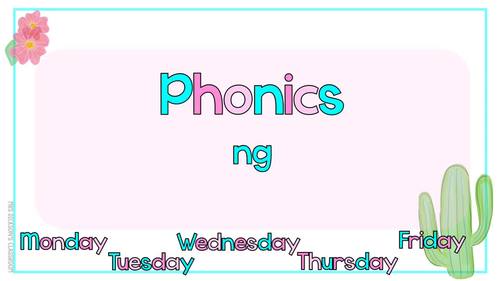 Year One Synthetic Phonics Session Slides - ng | TPT