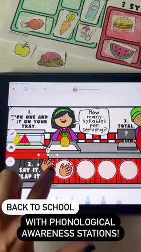 Phonological Awareness Stations - Google Slides & Seesaw - Printable