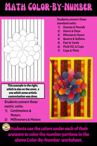 5th Grade Math-Color-By-Number-Converting Units of Measurement-Form 3