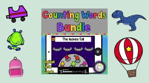 Counting words bundle Digital Task Cards | Boom Cards™ - Phonological ...