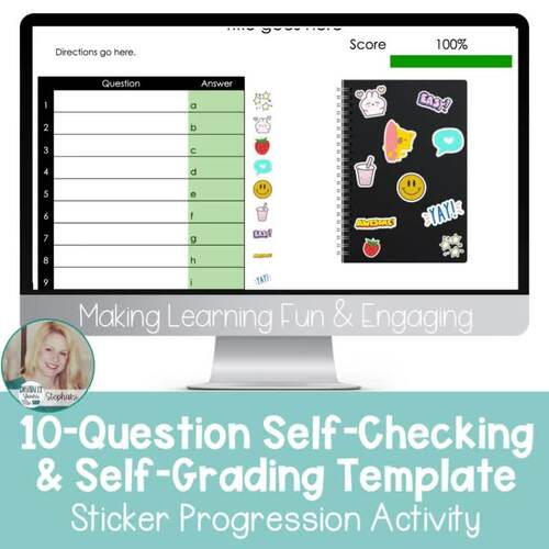 Templates Self-Checking Editable Digital Resource Activities BUNDLE