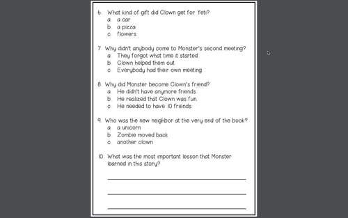 That Monster on the Block | Book Companion | Halloween Read-Aloud