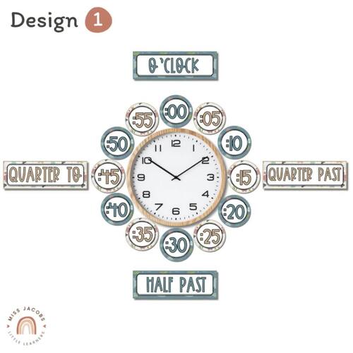 Clock Numbers | Cute Sea Life Classroom Decor | Editable | TPT