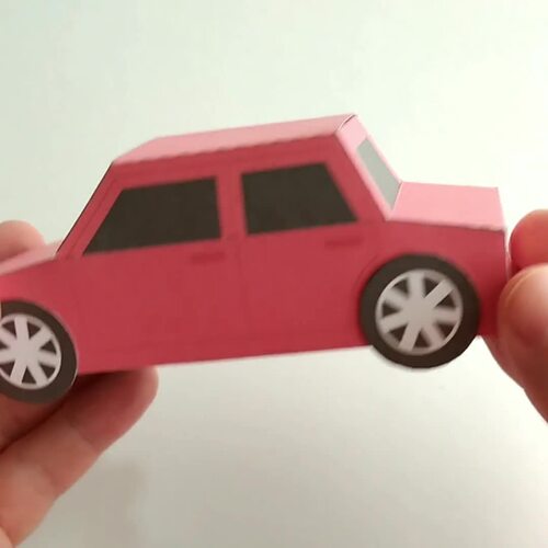 CAR Type D. Paper Toy / Gift Box by ixia3d | TPT