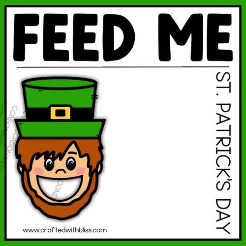 Feed Me | Feed the Leprechaun St. Patrick's Day Sensory Bin | TPT