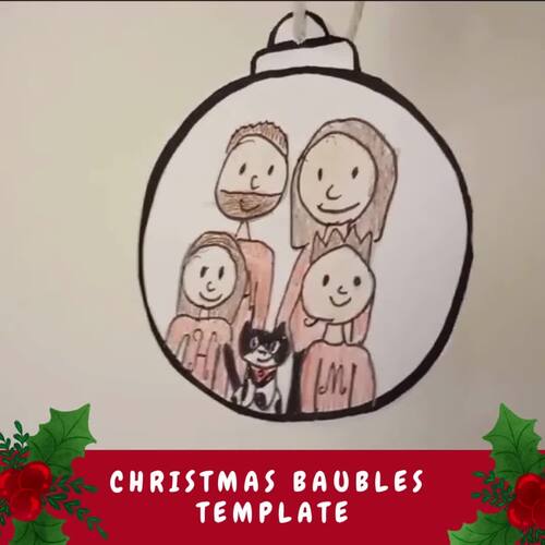 Christmas Bauble Template, Make your Own Bauble, Quick and Easy ...