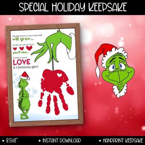 Christmas Ornament Poem Handprint Crafts, Holiday Preschool | TPT