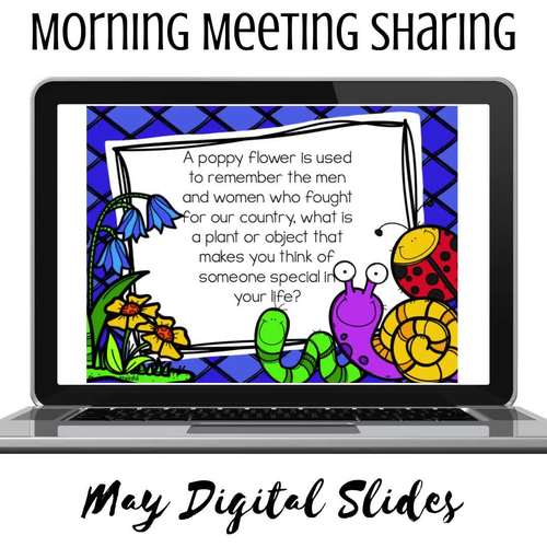 Sharing & Discussion Morning Meeting Digital Slides- May | TPT