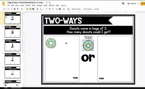 Digital Open-Ended Math//Multiplication Groups//Google Slides&Seesaw ...