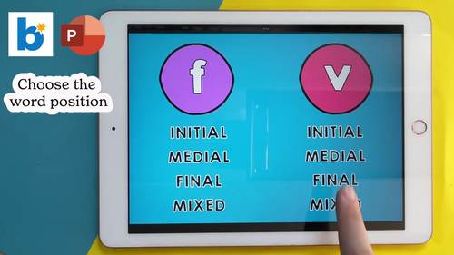 f & v Color By Speech Artic Game Easter Theme Boom™ Card, PPT & Printable