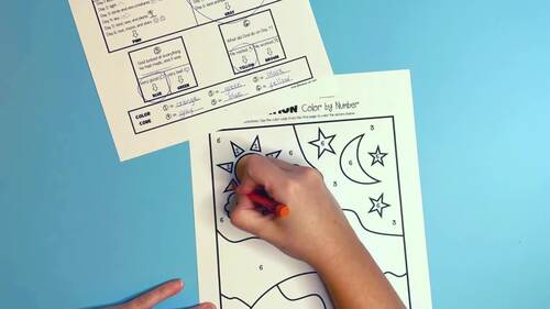 Creation Color by Number Bible Activity by The Jillybean Jar | TPT