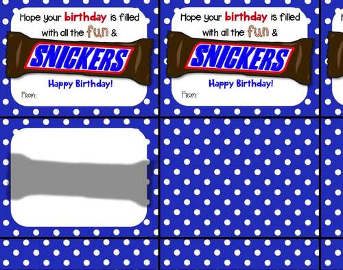 Chocolate Candy Bars Variety Pack Birthday Gift Tags Bundle-Twix ...