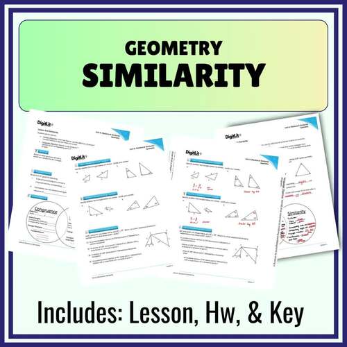 Similarity Guided Notes & Worksheets | 9th-11th Grade Geometry | TPT