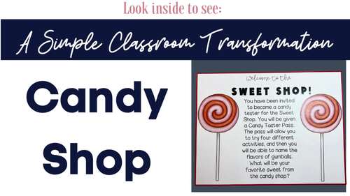 3rd Grade Division Practice for Math Fluency in a Candy Shop Room ...