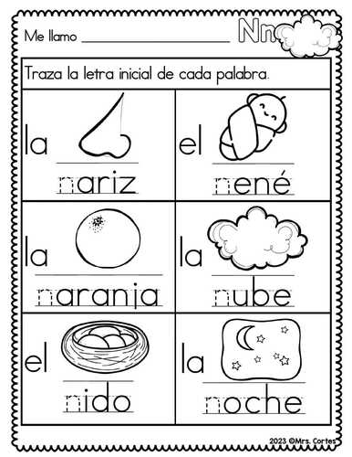 Fonética K-1: De sonidos a sílabas- Letra Nn by mrscortes | TPT