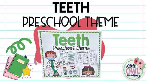Teeth Preschool Theme by Little Owl Academy | TPT