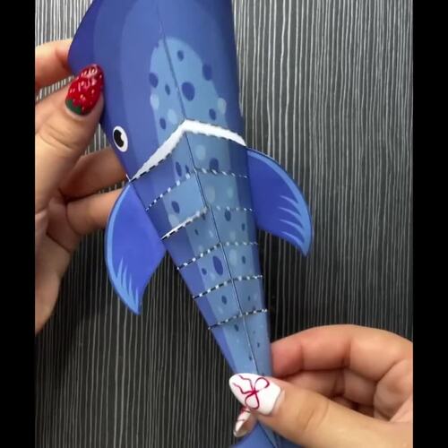 3D Whale Craft | Printable Ocean Animal Activity for Kids | TPT