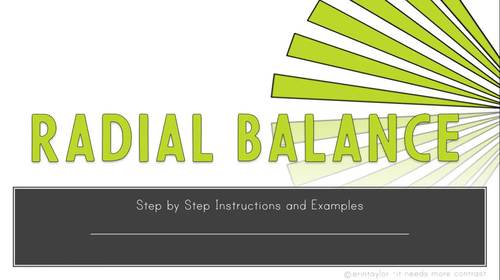 Radial Balance BUNDLE Art Lesson with PowerPoint plus 4 Worksheet Pack