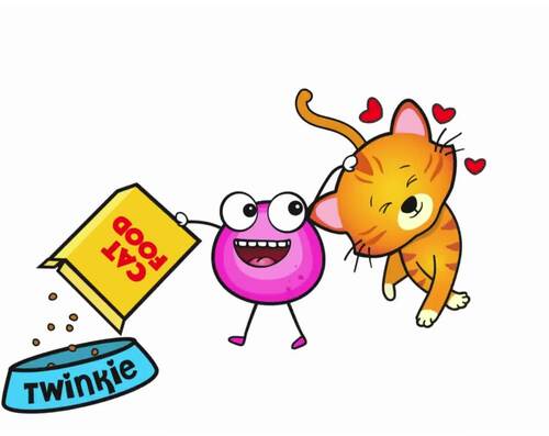 Fonky's House Chores - Clipart Collection. Color and Black & white Stamps.