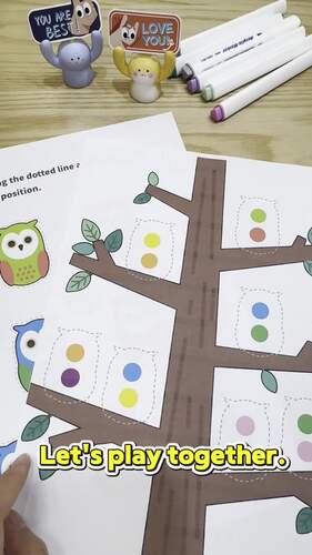 Visual Discrimination Matching Game - Cut and Stick Activity Pages