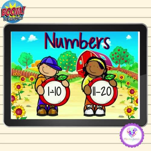 Apple 10 Frames: Numbers 1-20 BOOM CARDS by Mommybeech | TpT