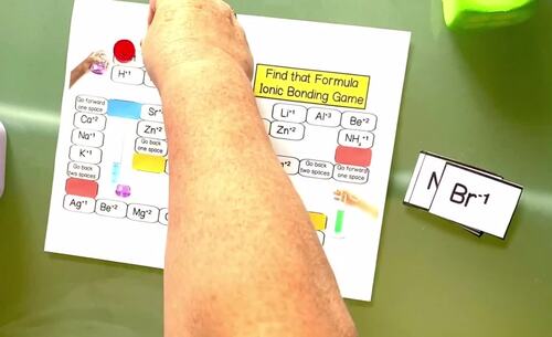 IONIC BONDING BOARD GAME Formula Writing with Cross Over Method | TPT