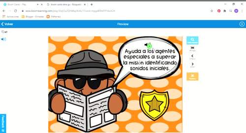 BOOM CARDS: Vocales | Sonidos iniciales | Spanish Distance Learning