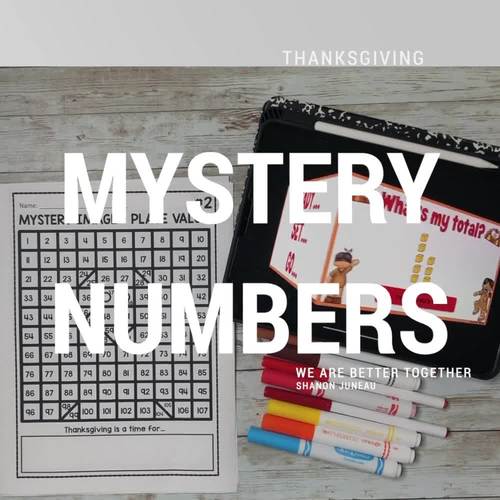 Thanksgiving Mystery Pictures Math Place Value Worksheets | TPT