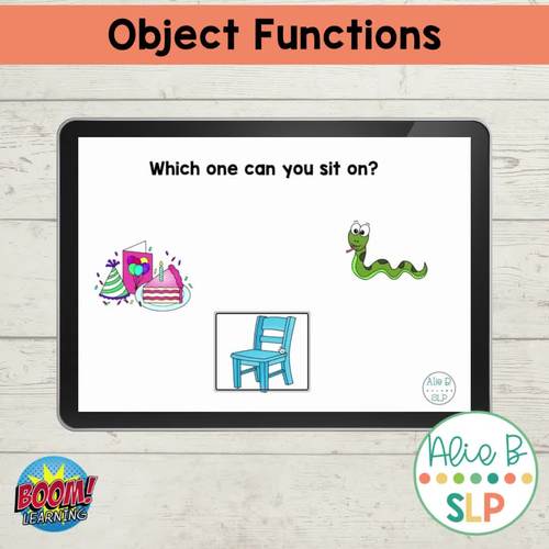 Object Functions BOOM Cards™ for Speech Therapy by Alie B SLP | TPT
